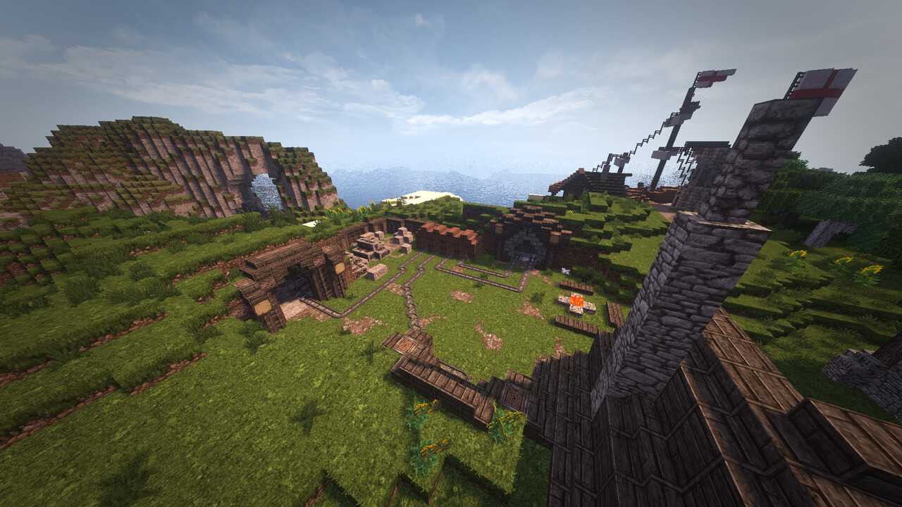 Aramore, an english colony on the Americas Minecraft Map