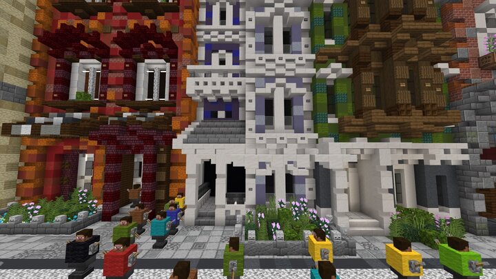 European Townhouses in World of Atria - 1 Minecraft Map