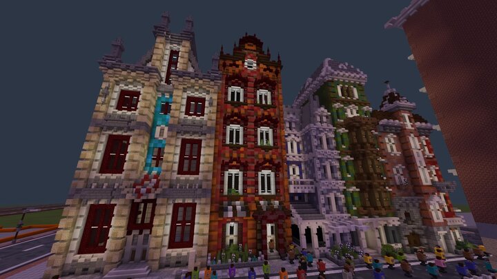European Townhouses in World of Atria - 1 Minecraft Map