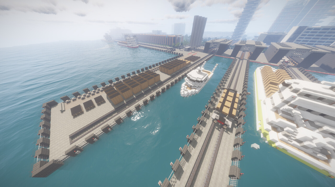 Cargo Hub & Harbour Minecraft Map