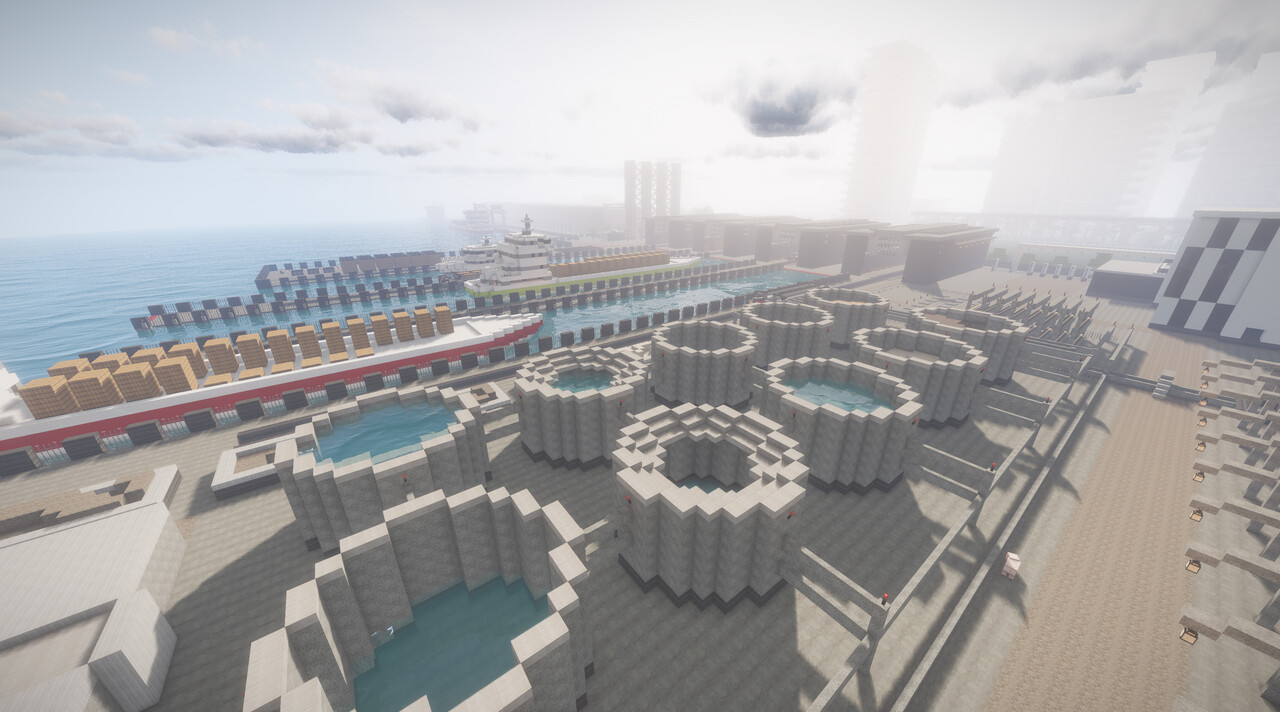 Cargo Hub & Harbour Minecraft Map