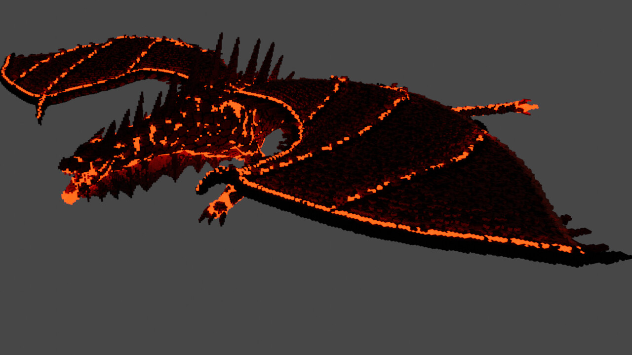 European fire dragon Minecraft Map