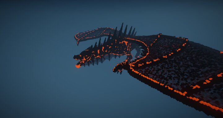 European fire dragon Minecraft Map