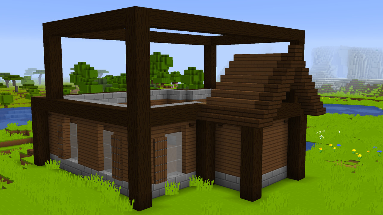 big spruce survival house Minecraft Map