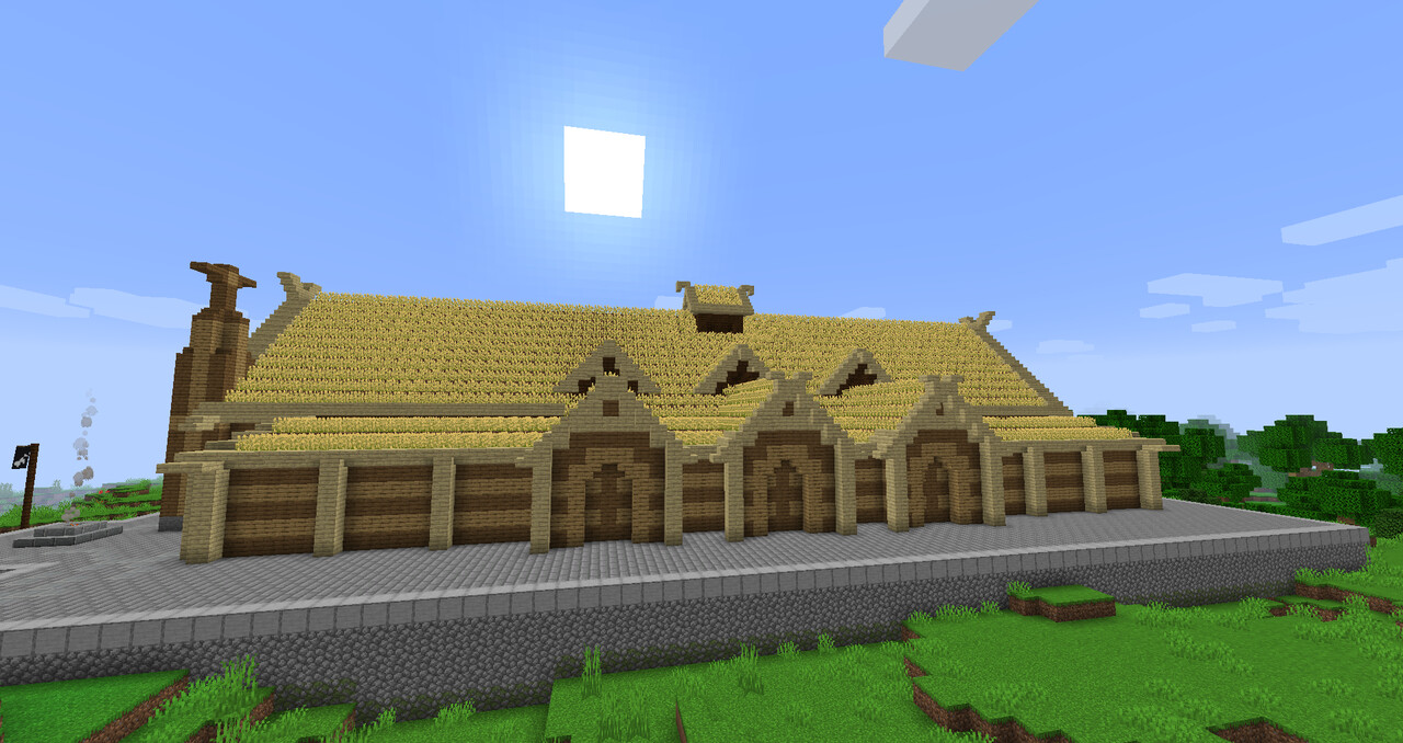 The Golden Hall of Rohan, Meduseld (revisited) Minecraft Map