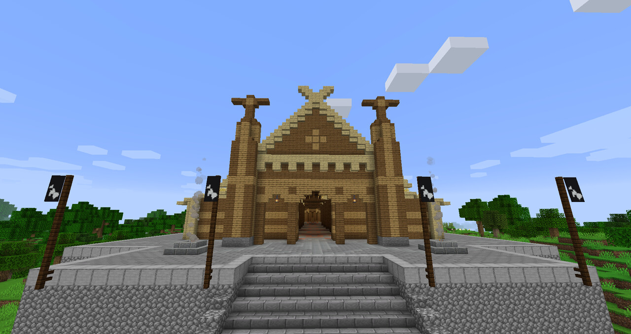 The Golden Hall of Rohan, Meduseld (revisited) Minecraft Map