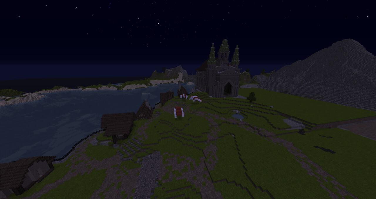 The medieval settlement. Minecraft Map