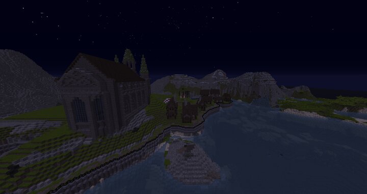 The medieval settlement. Minecraft Map