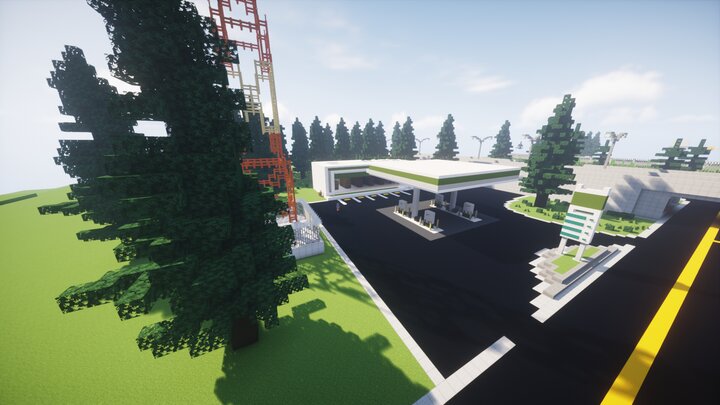 GAS STATION Minecraft Map