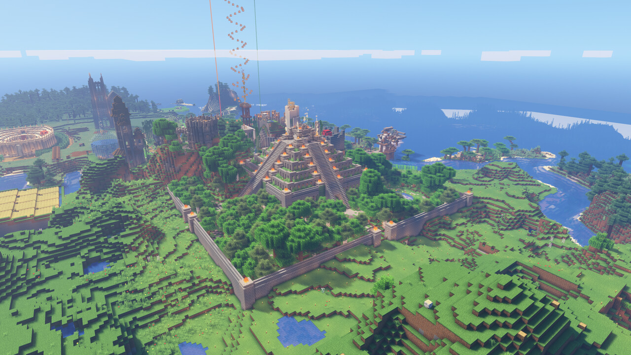 Temple of Nature - Built in Survival Minecraft Map