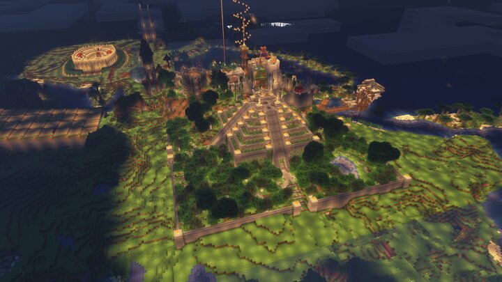 Temple of Nature - Built in Survival Minecraft Map
