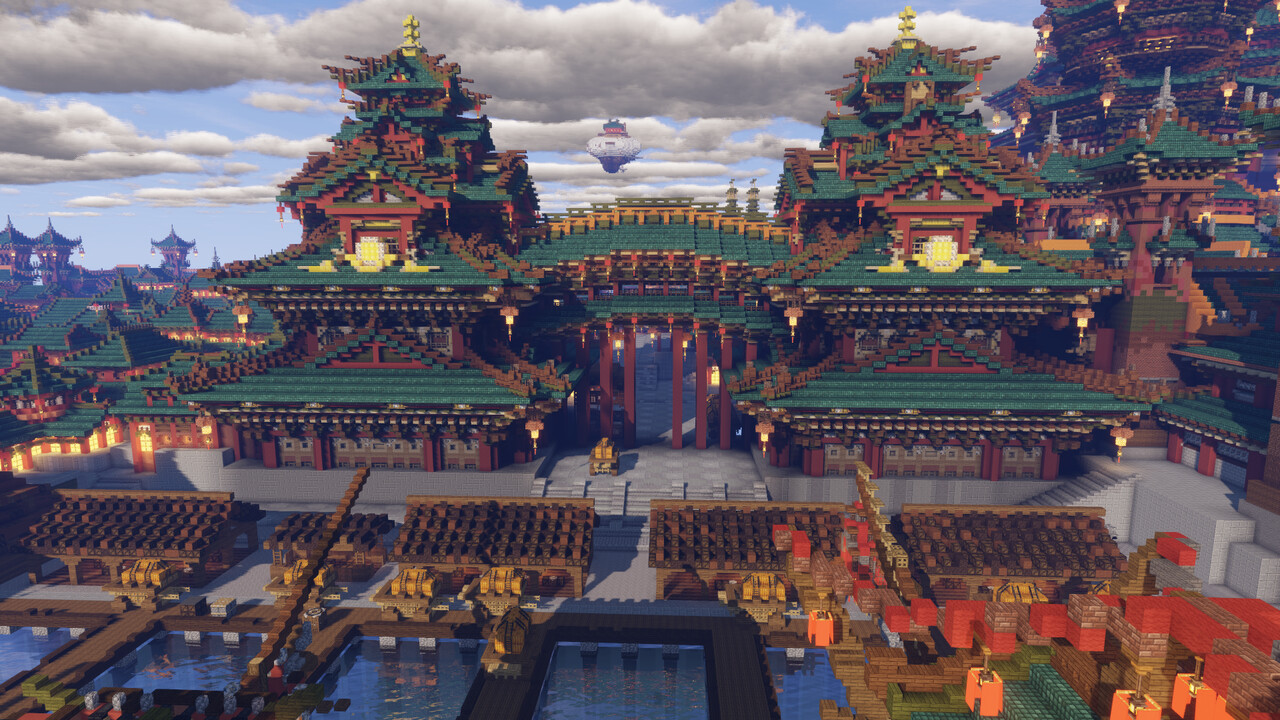 悲 唵 暻 導 (Fantasy oriental build) Minecraft Map