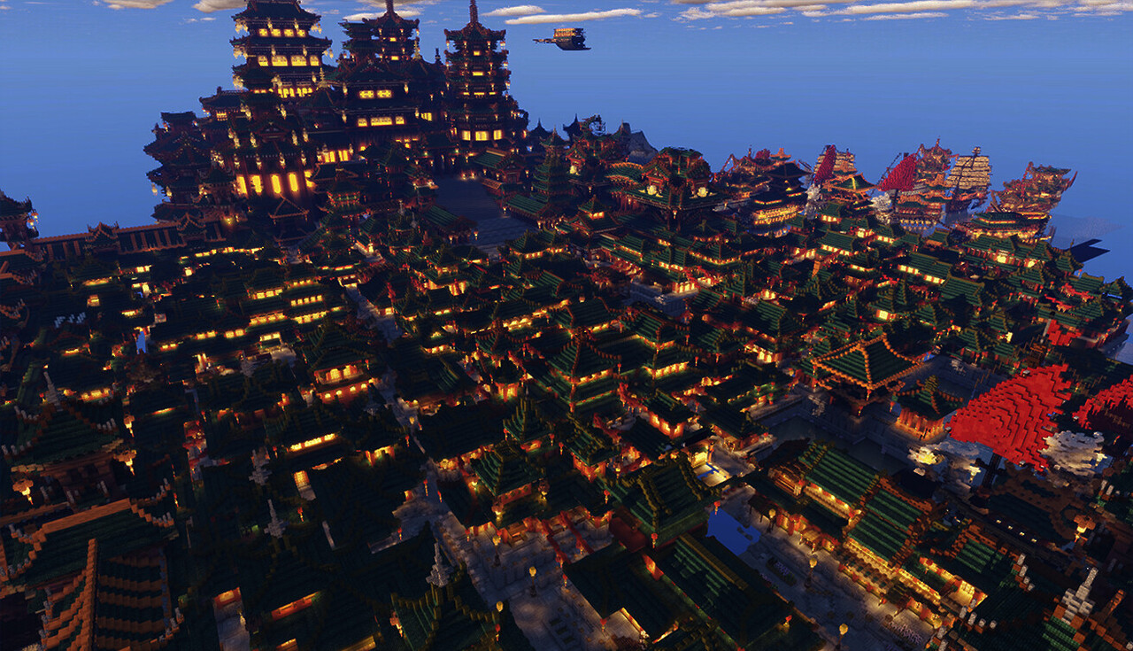 悲 唵 暻 導 (Fantasy oriental build) Minecraft Map