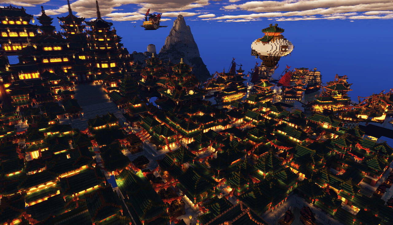 悲 唵 暻 導 (Fantasy oriental build) Minecraft Map