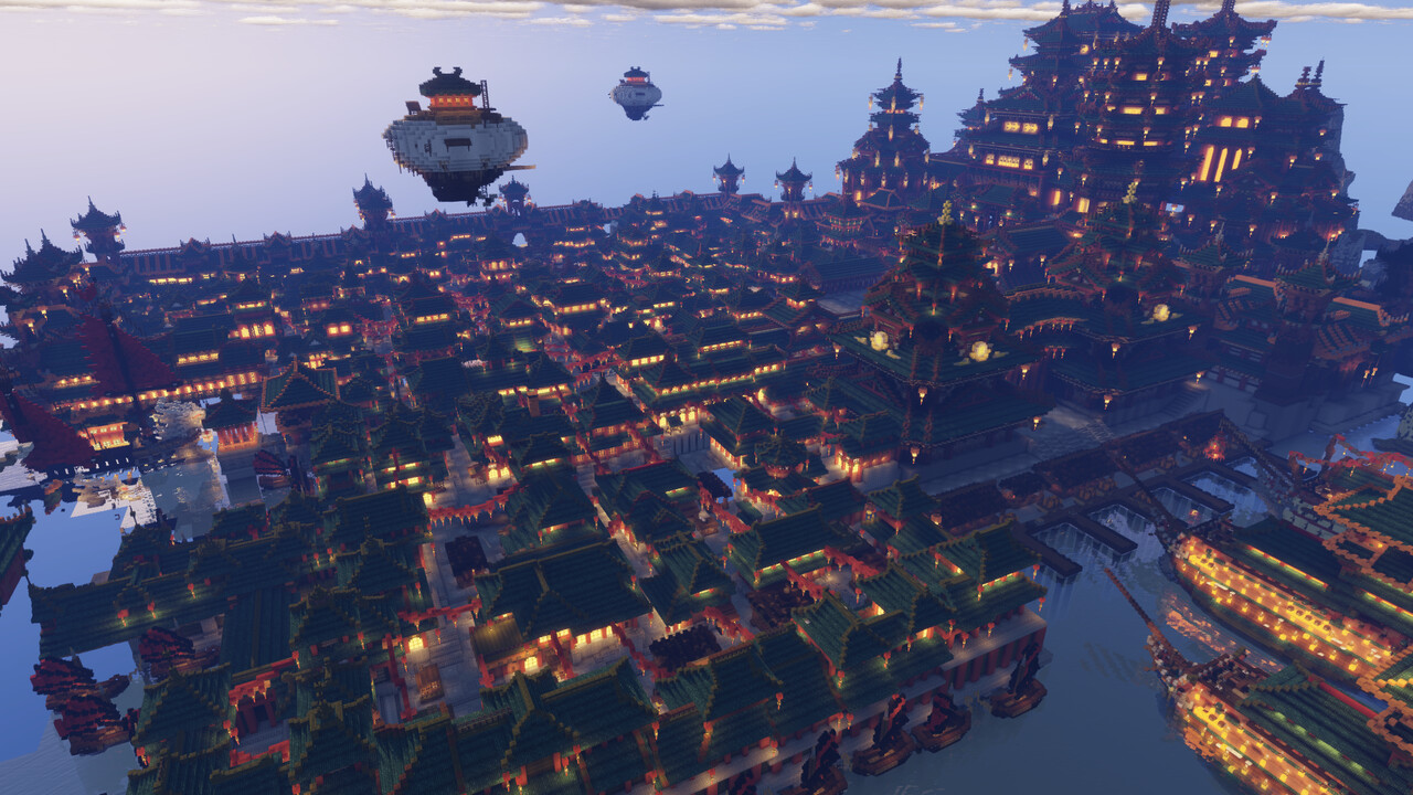 悲 唵 暻 導 (Fantasy oriental build) Minecraft Map