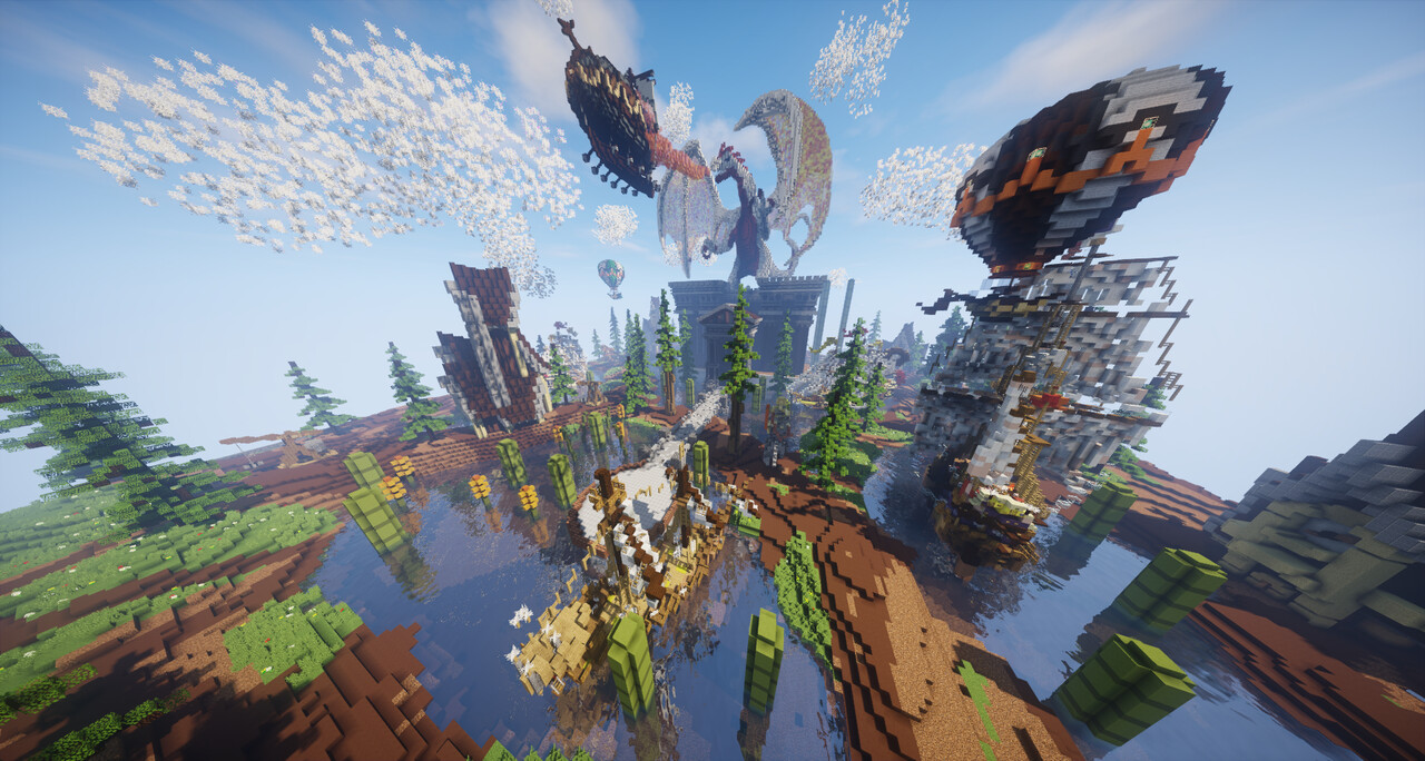 ⭐ EXCLUSIVE ⭐ Dragon Lobby - AliensBuilds 🐲 Minecraft Map