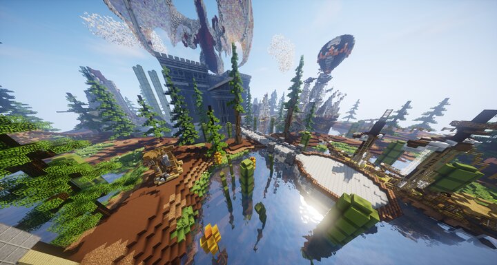 ⭐ EXCLUSIVE ⭐ Dragon Lobby - AliensBuilds 🐲 Minecraft Map