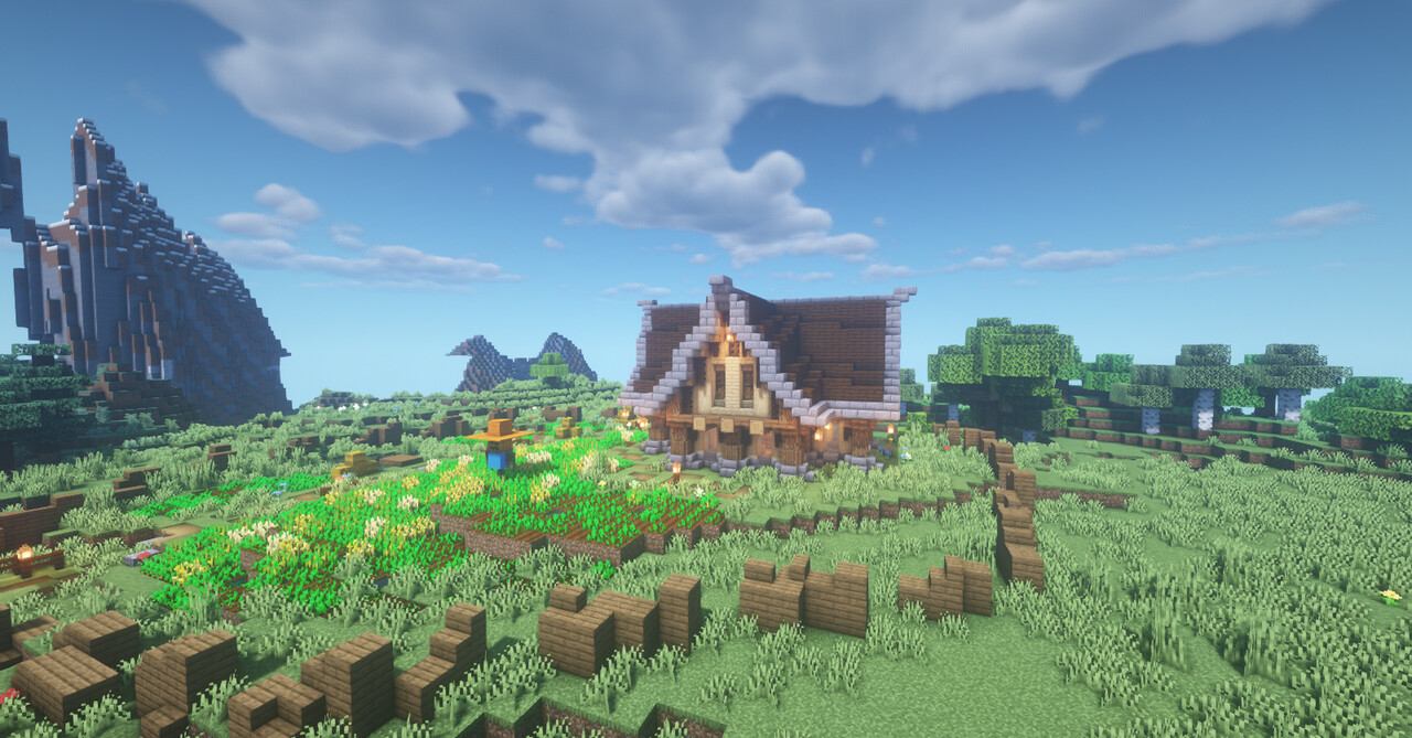 Casa de Fazenda | Farm House (Medieval) Minecraft Map