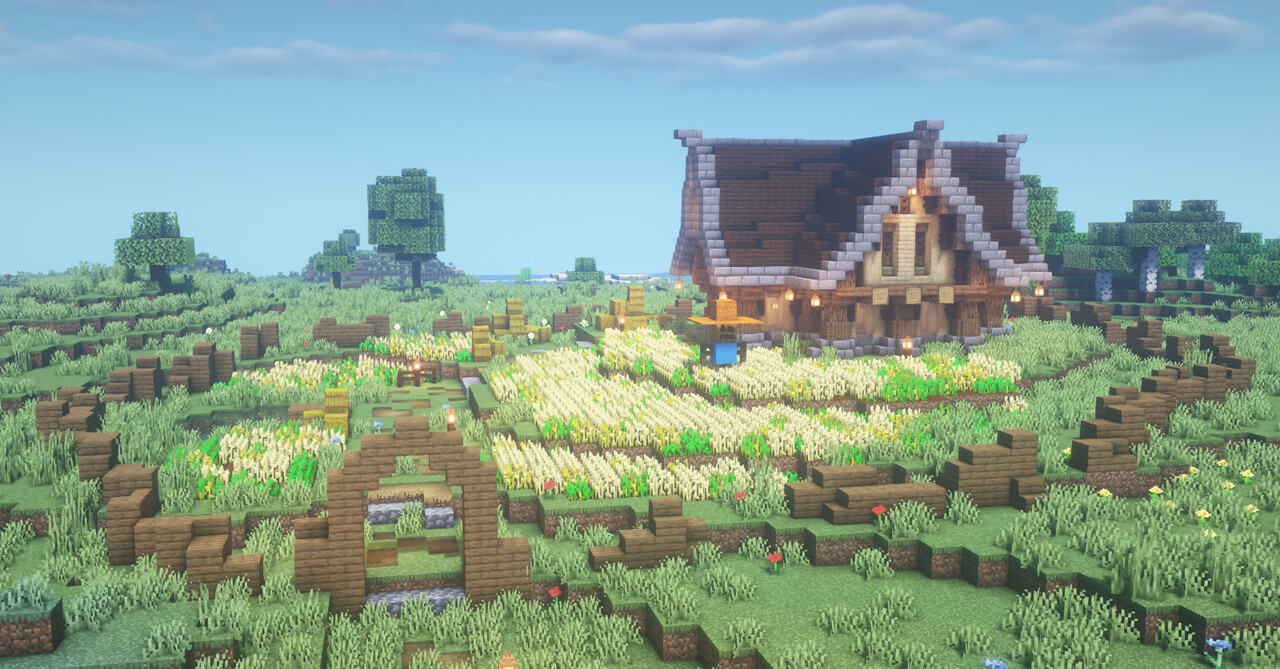 Casa de Fazenda | Farm House (Medieval) Minecraft Map