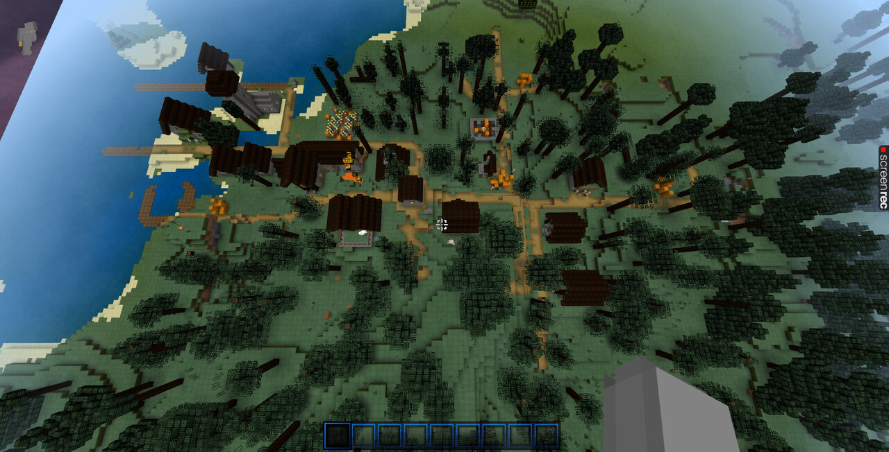 Spruce Village and Large Forest Minecraft Map
