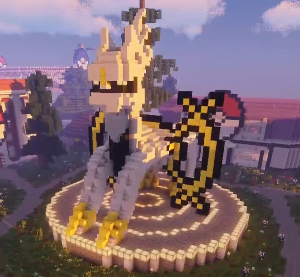 Arceus Statue Schematic Minecraft Map
