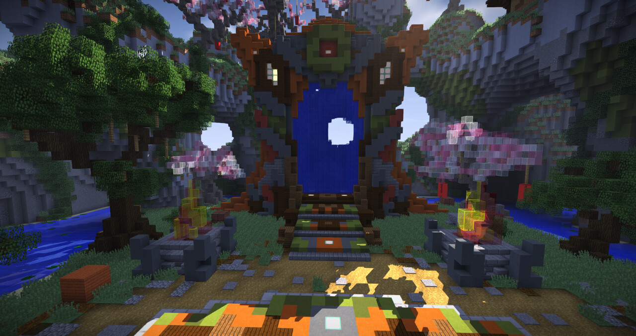 Lobby in the style of ancient japan Minecraft Map