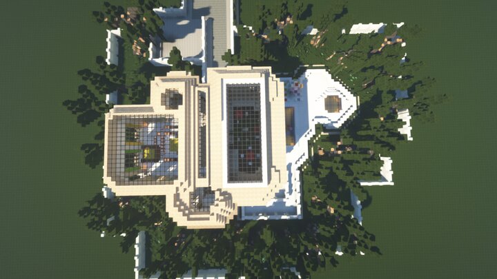 "Sand Mansion" Minecraft Map