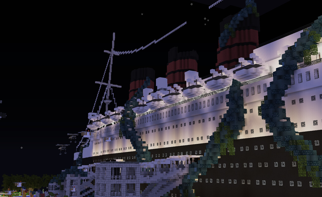 HMS QUEEN MARY, BIRTHPLACE OF THE KRAKEN Minecraft Map