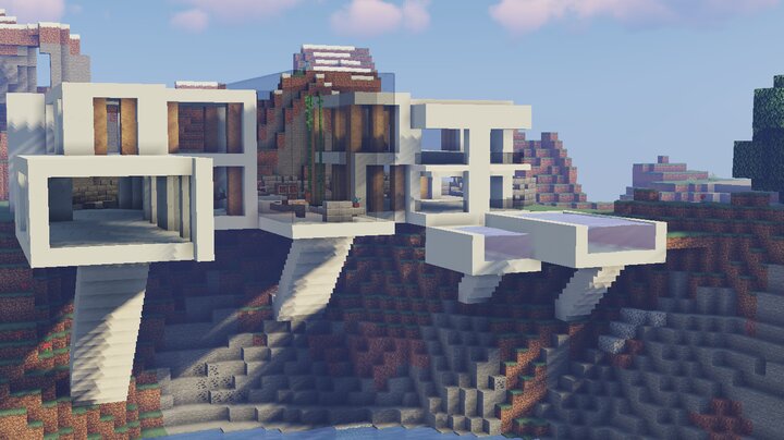 Modern Ocean House Minecraft Map