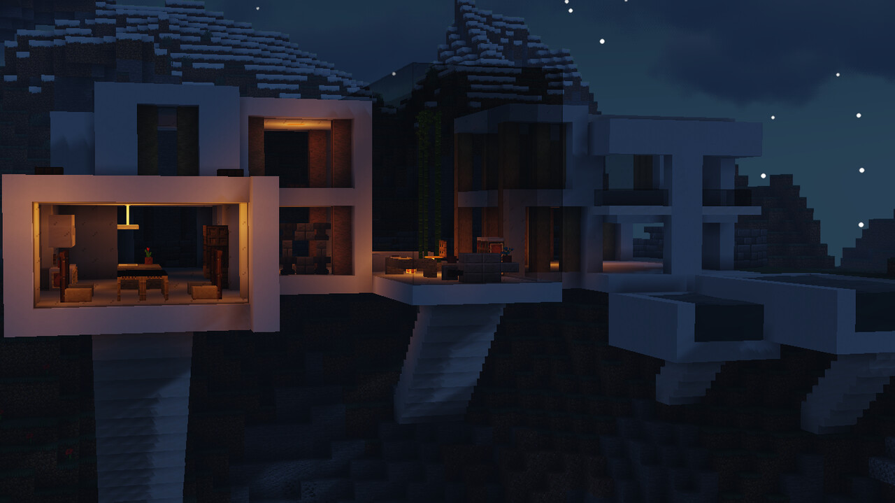 Modern Ocean House Minecraft Map