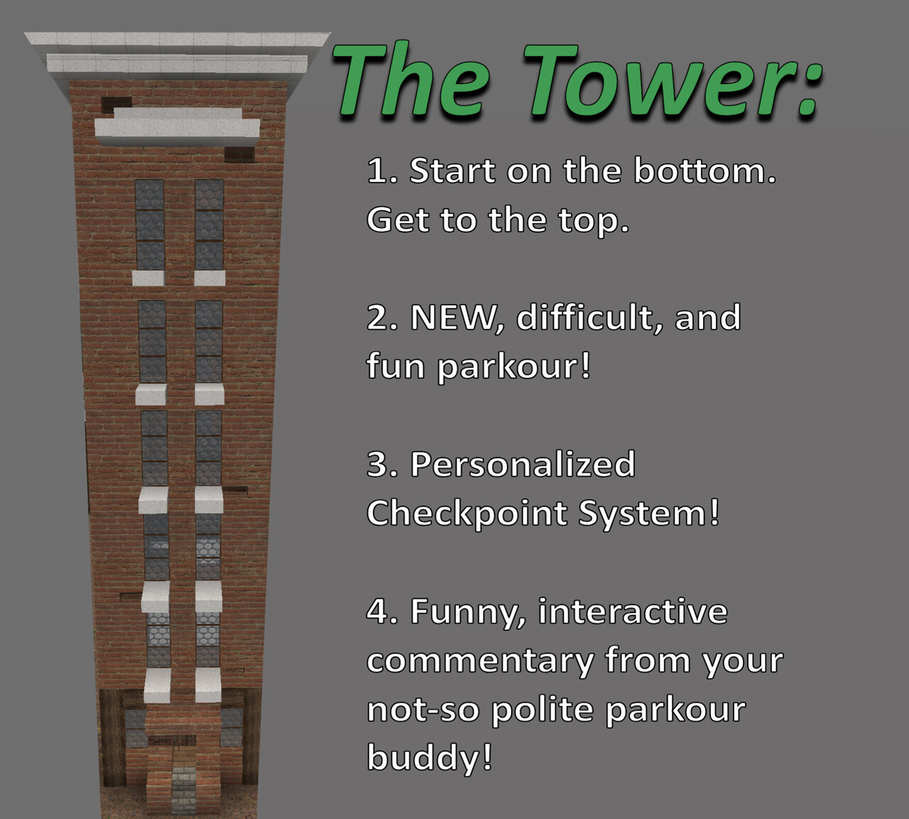 'The Tower' - Parkour Map - (made for CaptainSparklez) v.1.16.3 ...