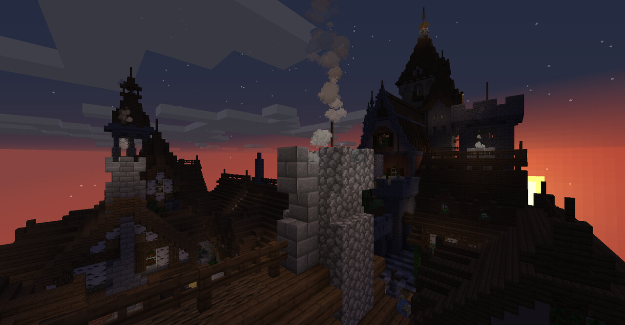 Castle & Town of Neverwinter 1.15.2. Minecraft Map