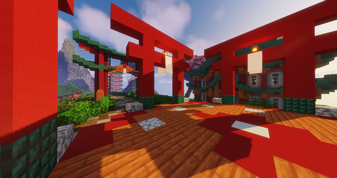 Asian Spawn and Islands for your server Minecraft Map