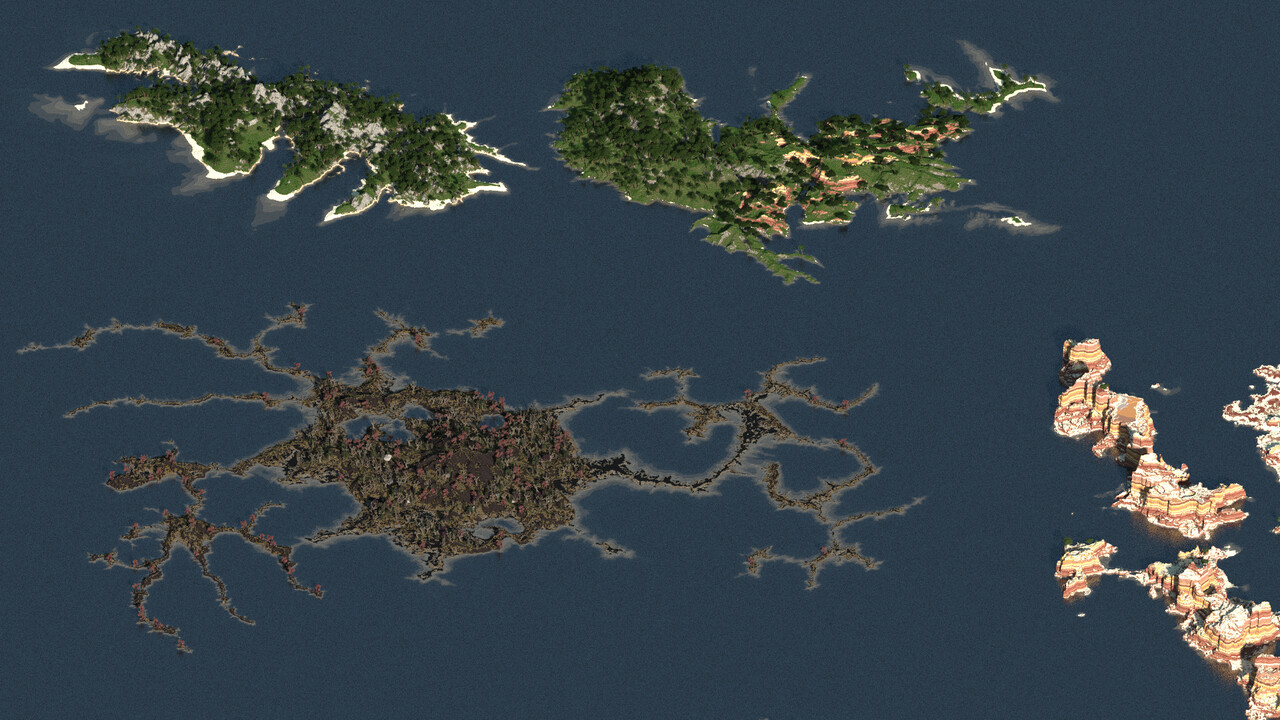 Island Pirate Map 2 - 10000х10000 [WorldPainter] Minecraft Map