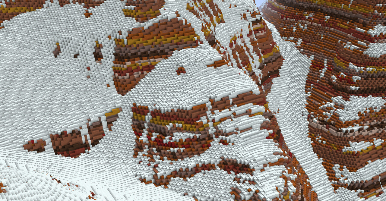 Blizzard Multi-Biome Custom Terrain Minecraft Map