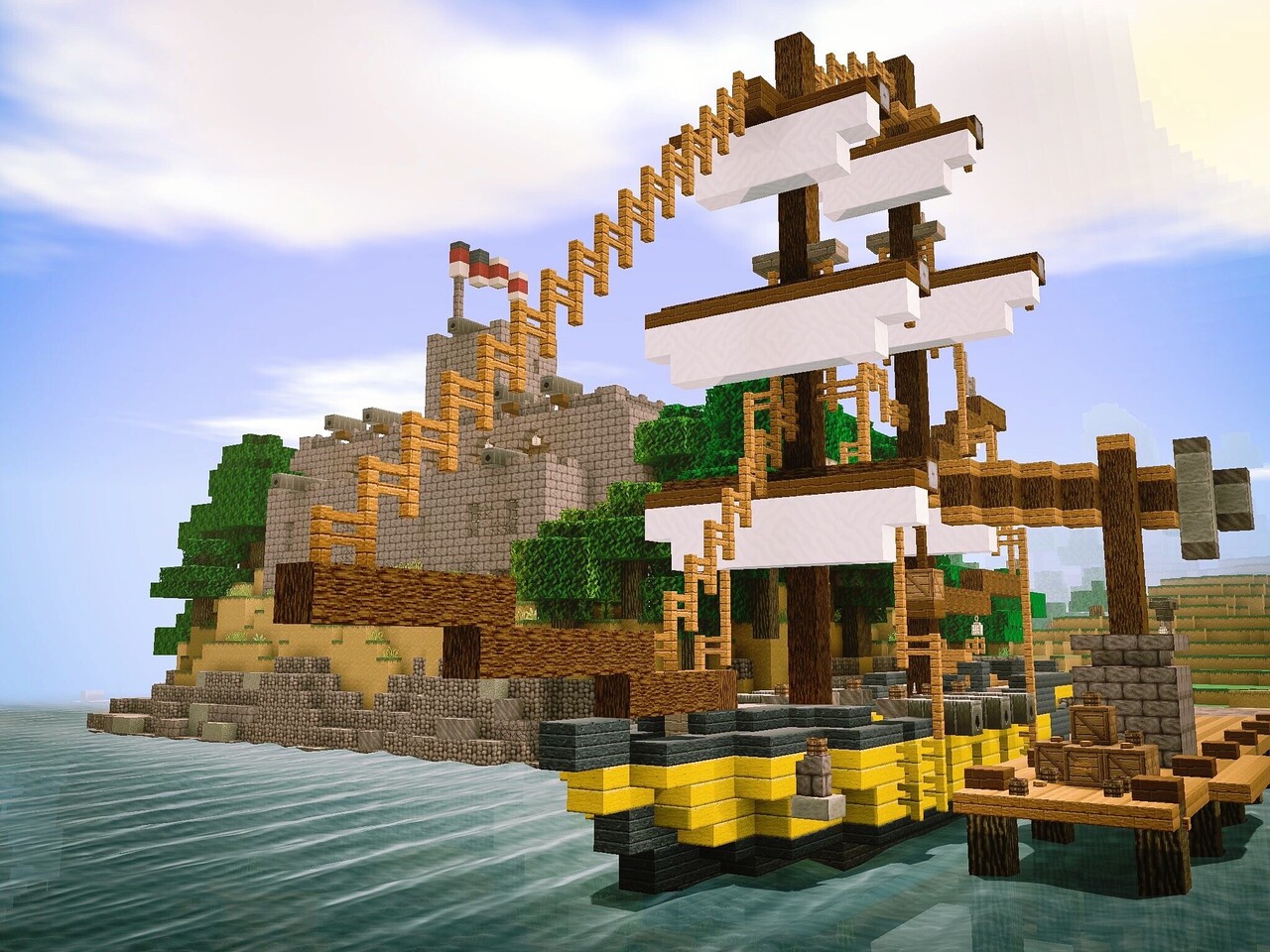 HMS Endurance | British Royal Navy Brig Minecraft Map