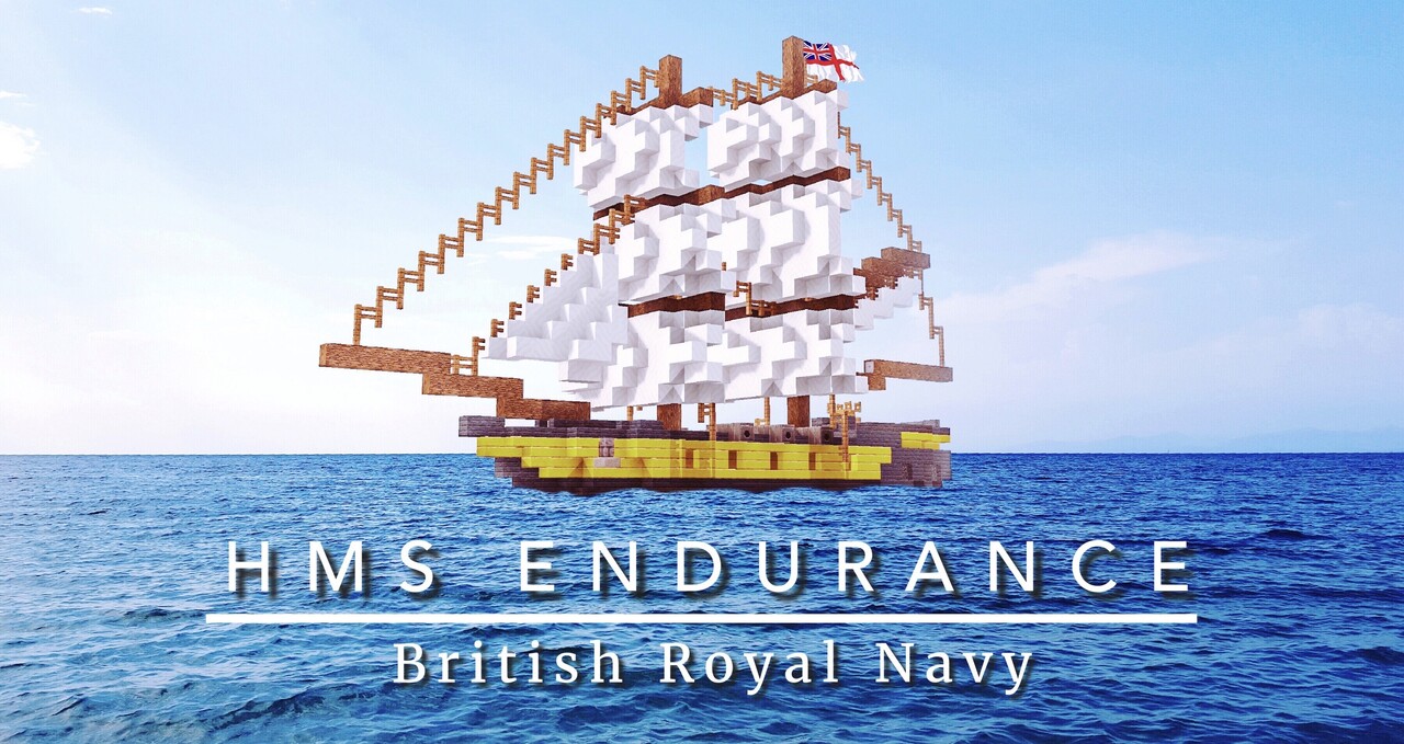 HMS Endurance | British Royal Navy Brig Minecraft Map