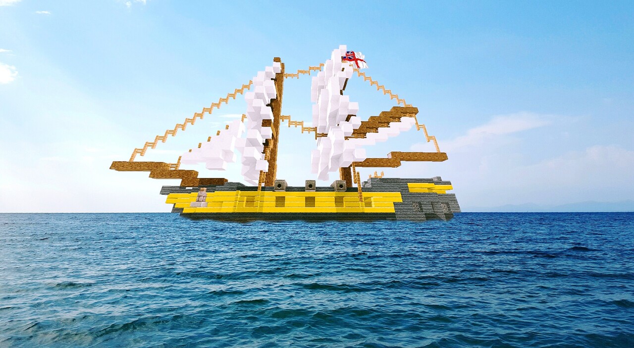 HMS Endurance | British Royal Navy Brig Minecraft Map