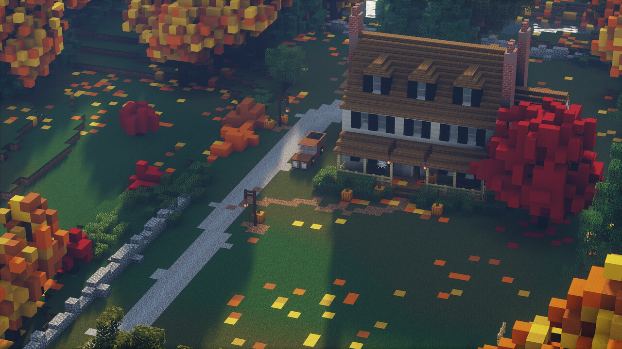 Old Manor House [Full Interior] - Rhode Island, Fall 1962 Minecraft Map