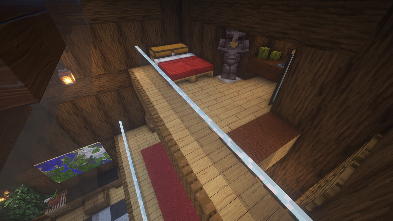 Modern Snowy Mountain House Minecraft Map