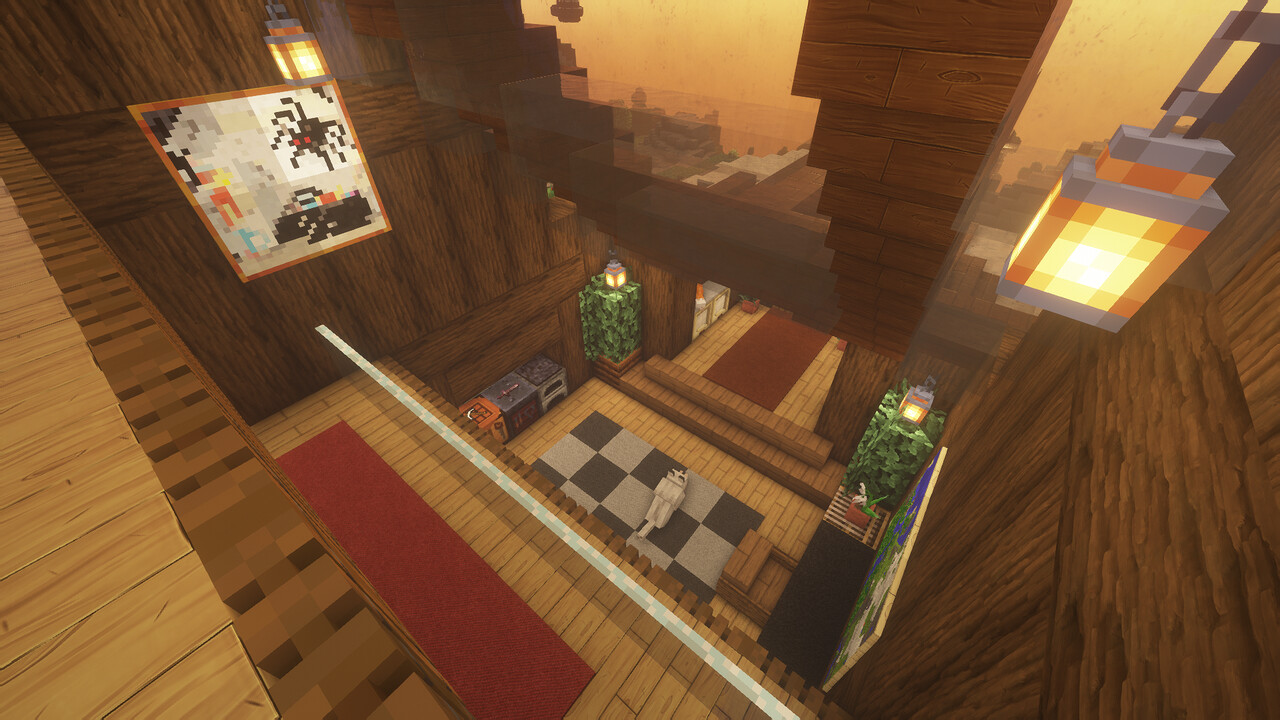 Modern Snowy Mountain House Minecraft Map