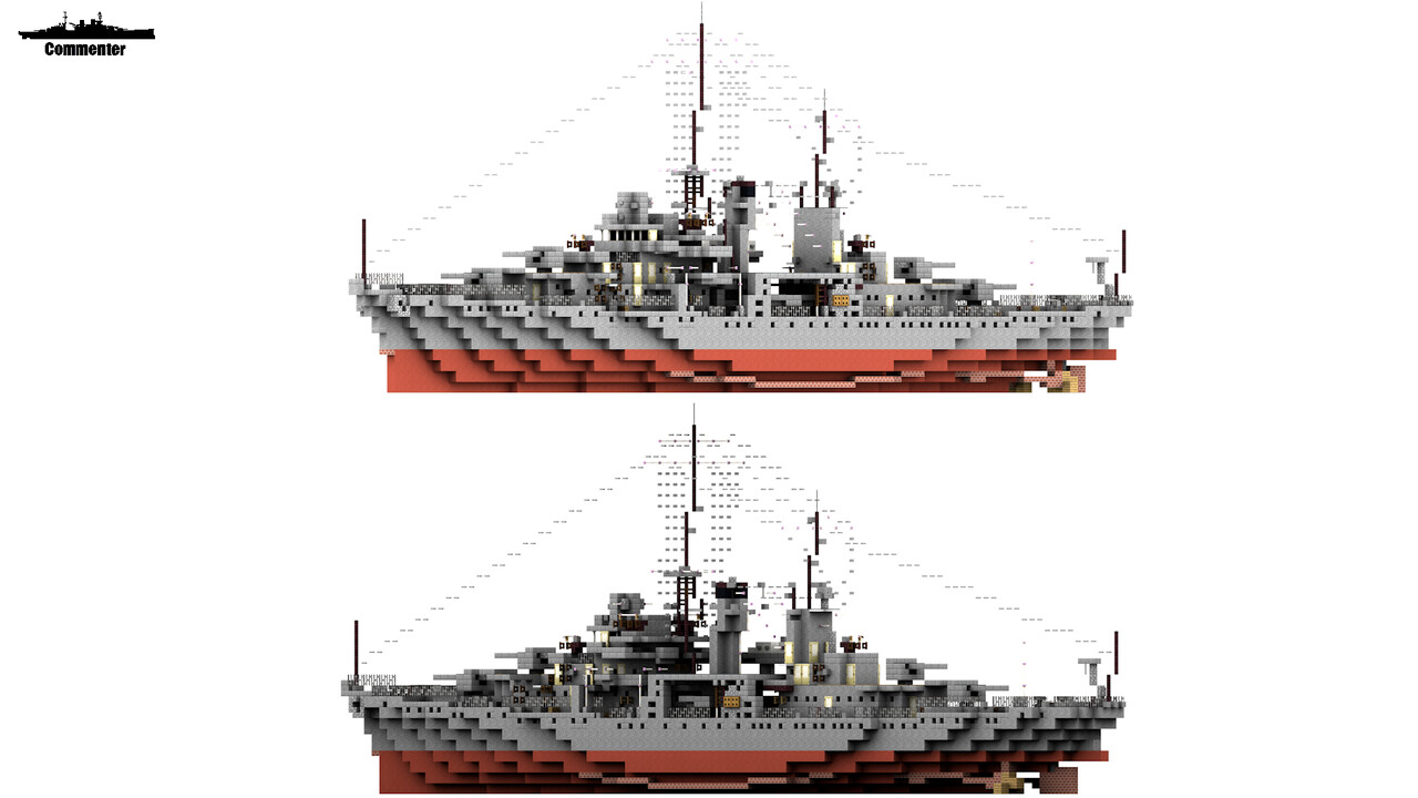 USS Erie 1:1 Scale Minecraft Map