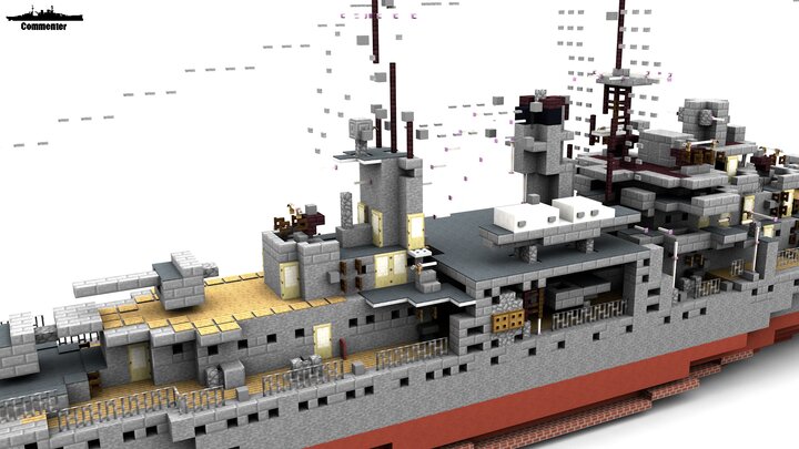 USS Erie 1:1 Scale Minecraft Map