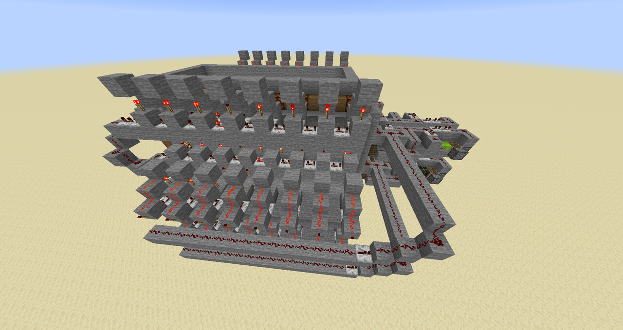 Quad-Instrument Beat Machine Minecraft Map