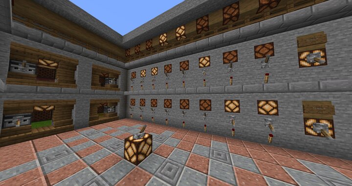 Quad-Instrument Beat Machine Minecraft Map