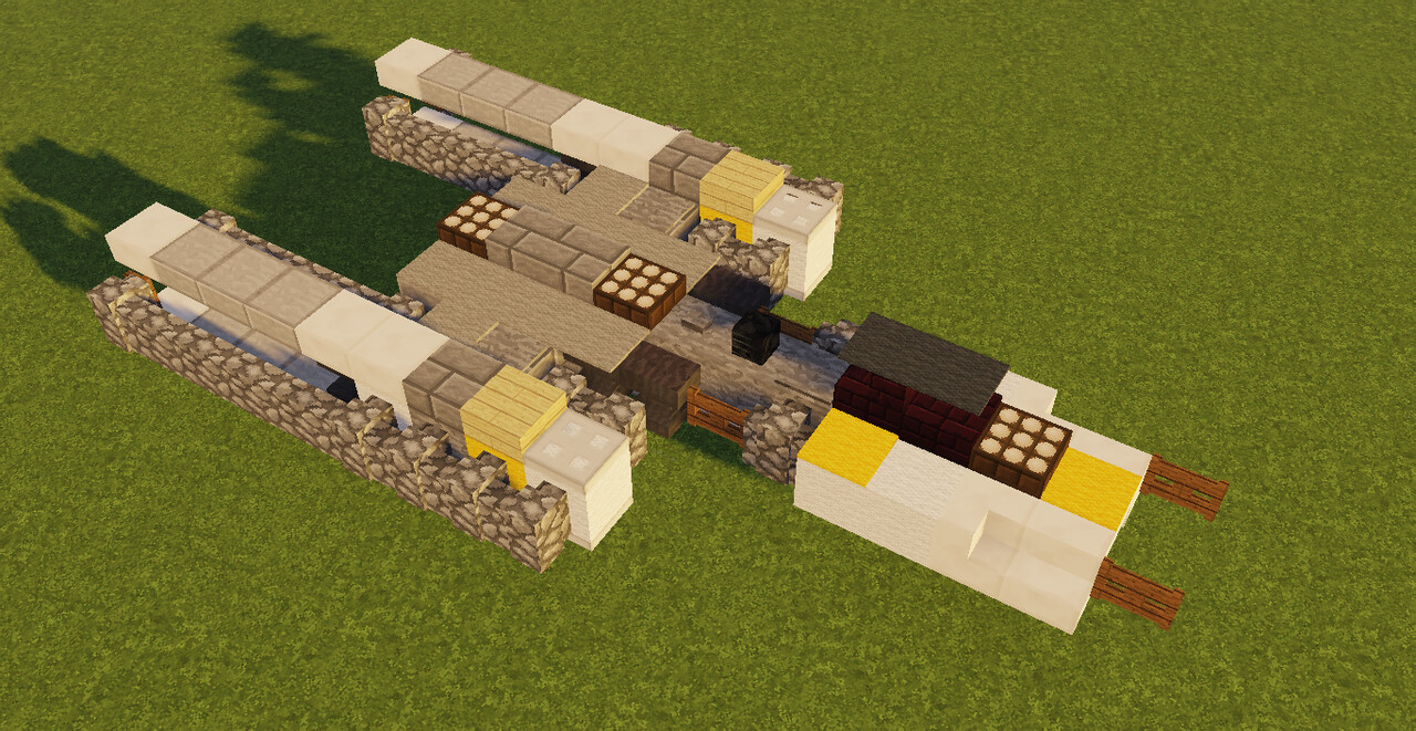 Star Wars BTL-A4 Y-wing Starfighter Minecraft Map