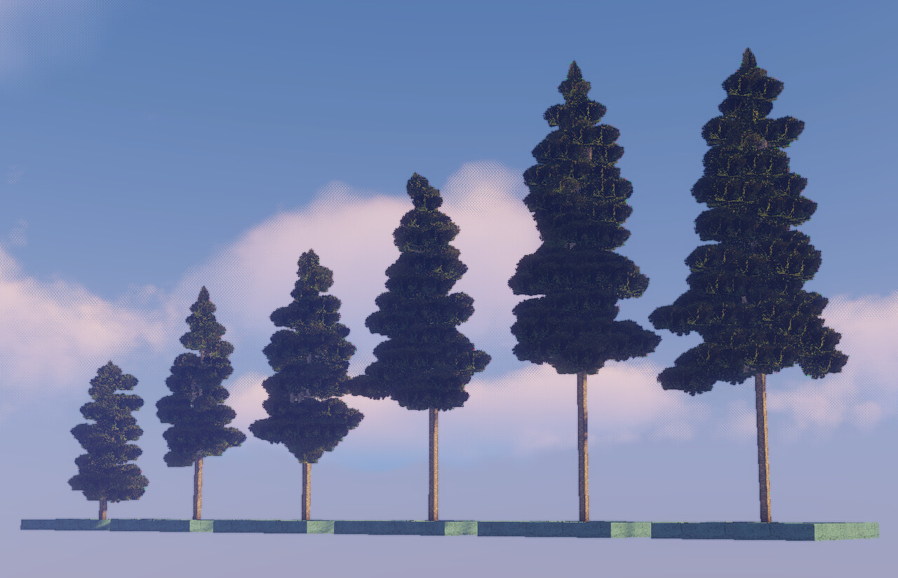 Red Pine Tree Pack Minecraft Map