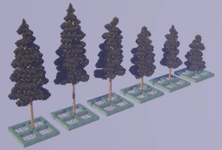 Red Pine Tree Pack Minecraft Map