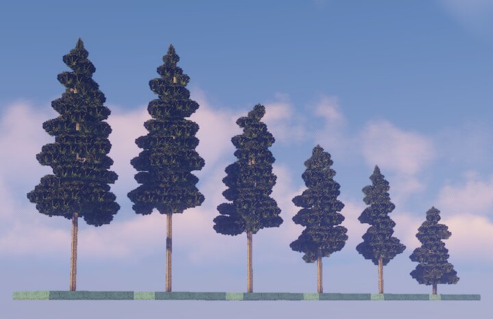 Red Pine Tree Pack Minecraft Map