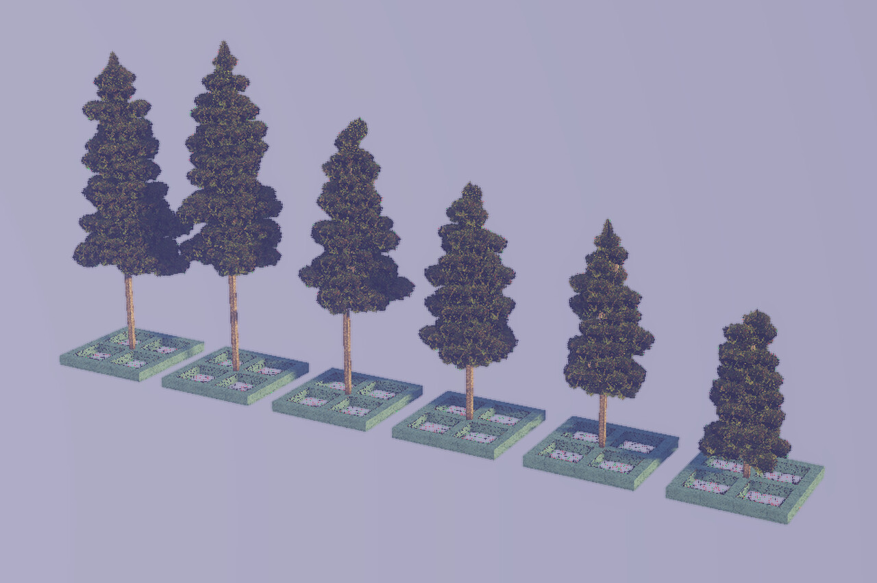 Red Pine Tree Pack Minecraft Map